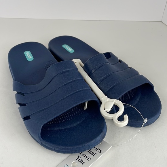 OKA b. | Shoes | New Okab Mens Navy Blue Greyson Slip On Slide Size ...